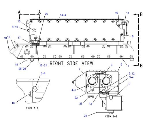 3196 MARINE ENGINE 2XR 1280376 Aftercooler GP - IMC