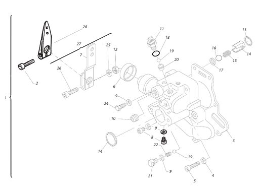 ZF45A - HSW450A2 ZF45A - HSW450A2 - BLOCCO COMANDO MECC. + TROLLING - IMC
