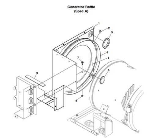 MDKBS MDKBP/R/S-GB GENERATOR BAFFLE (SPEC A) - IMC