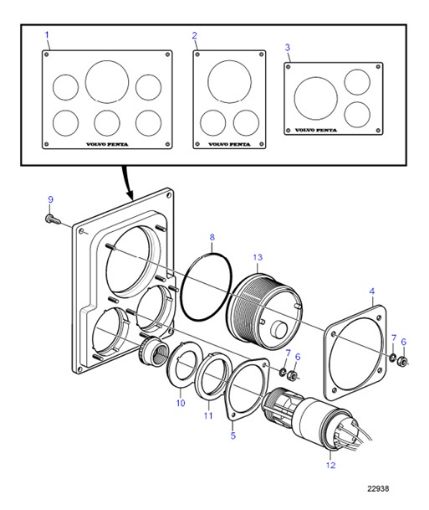 D6-330A-B 54171635 Instrument Panel, EVC - IMC
