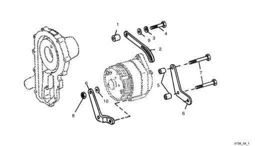 50CFOZ TP5738_34_1V1 Alternator Brackets - IMC
