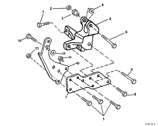 40EFOZ TP5738_34_2V3 Alternator Brackets - IMC